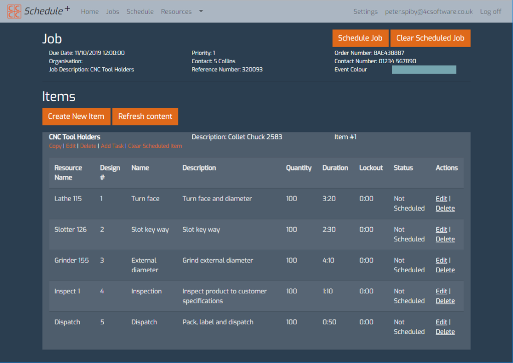 Schedule+ Production Planning & OEE Software | TCMUK Limited